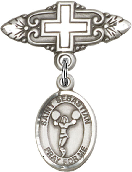 Hail MaryGifts | Jewelry | St Sebastian Cheerleading Baby Badge 970731 ...